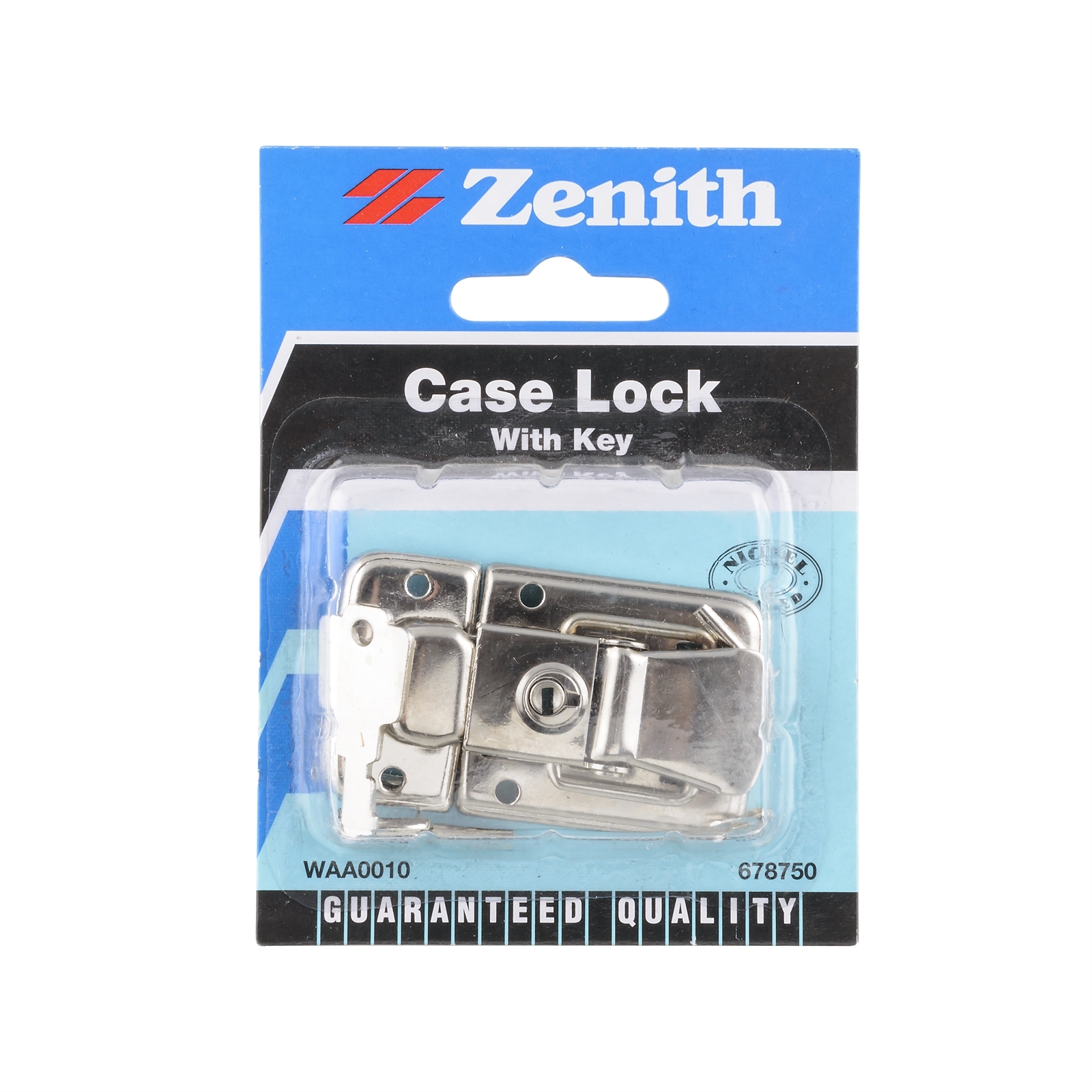 Zenith Nickel Plated Case Lock With Key – Rissamelt