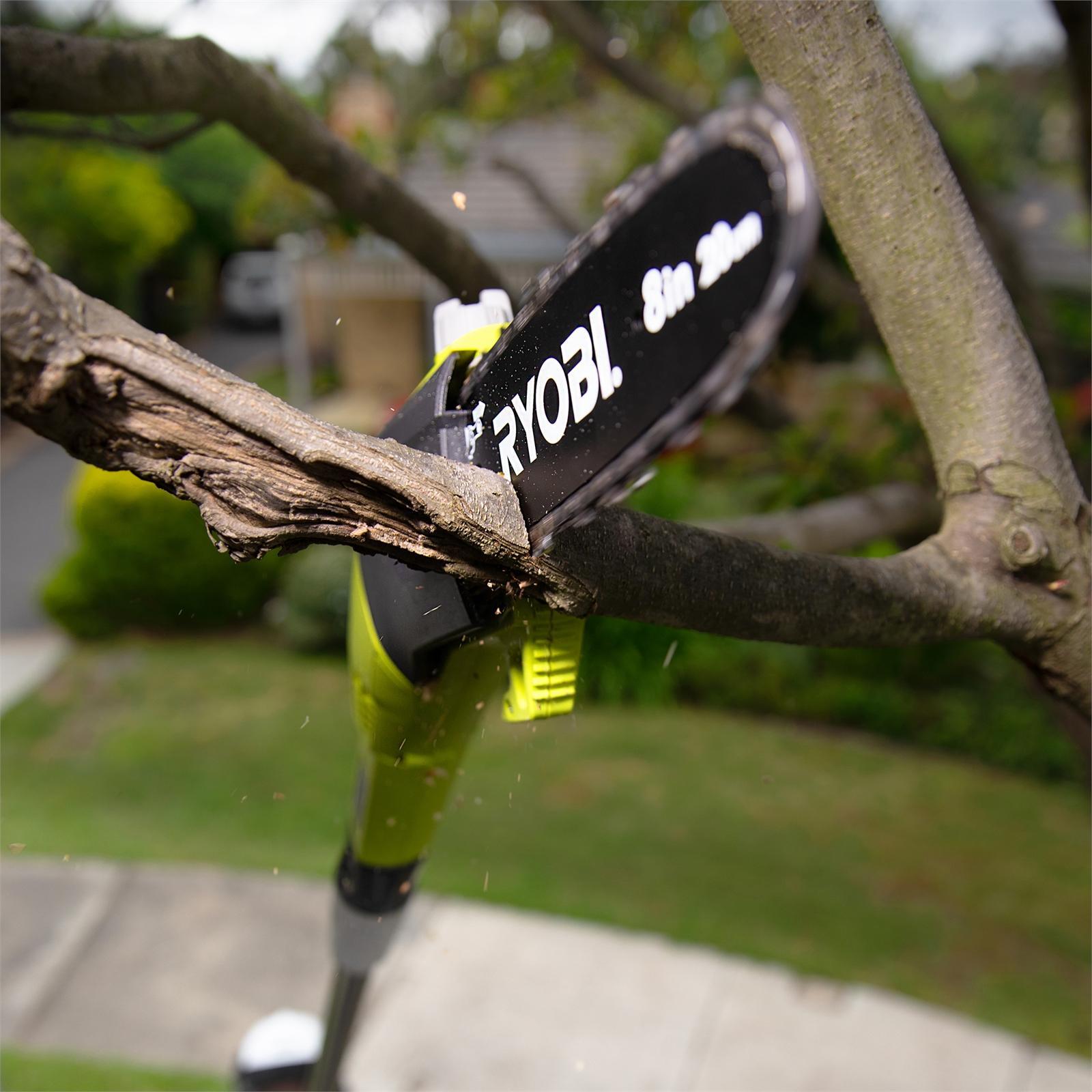 Ryobi One 18V 8 20cm Cordless Pole Pruner OPP1850 – Tool Only – Rissamelt